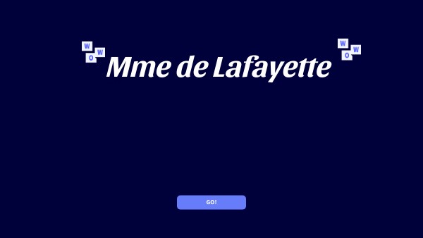 exposé Madame de Lafayette | Genially