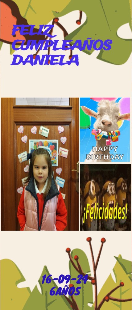 daniela 6 años