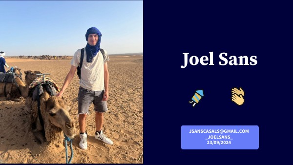 Presentació Joel Sans