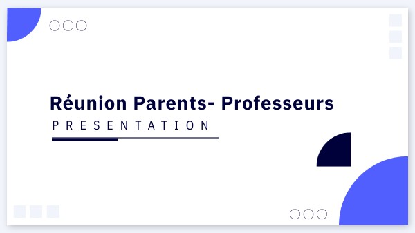 Réunion parents profs PMCV2 | Genially