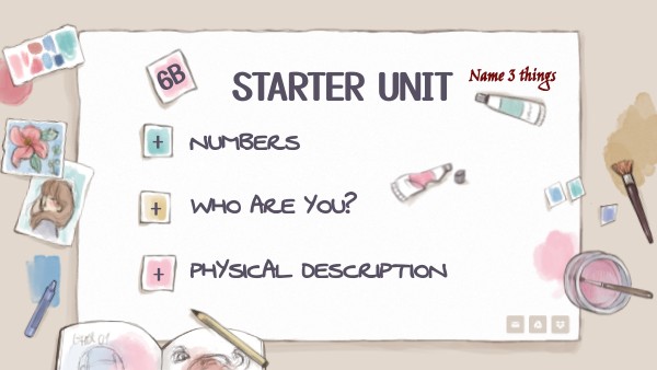 STARTER UNIT CLASS 6B