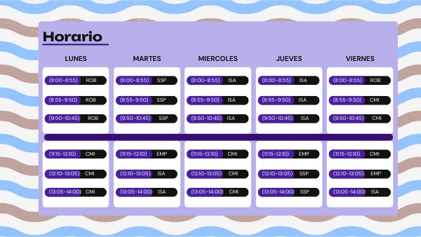 Horario 24-25 | Genially