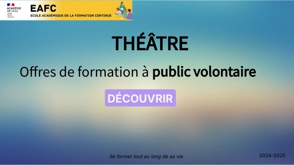 Présentation PAF THE 24 25 | Genially