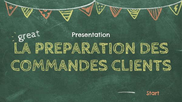 Préparation des commandes clients | Genially