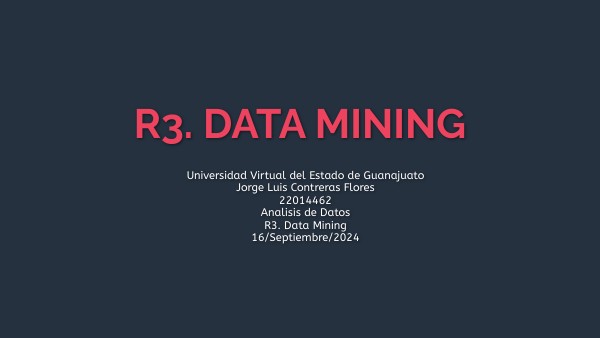 R3. Data Mining