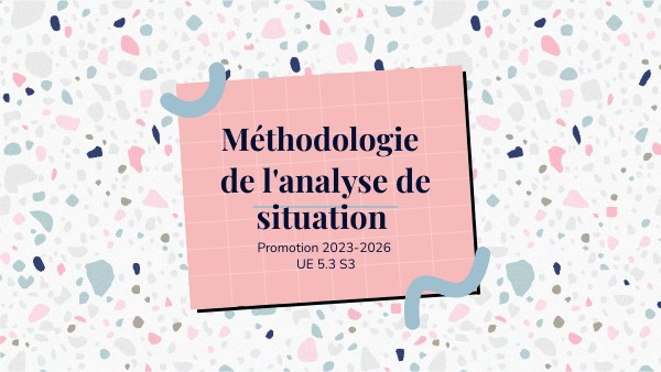 Analyse de situation | Genially