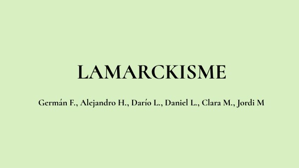 Lamarckisme