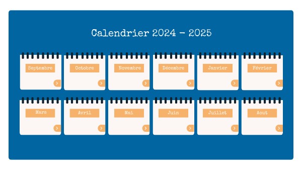 Calendrier année 2024 | Genially