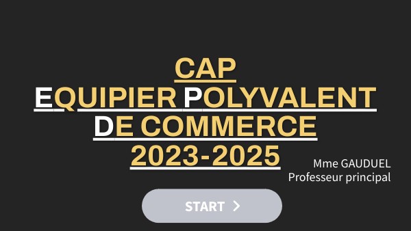 PRESENTATION CAP EPC 2023-2025