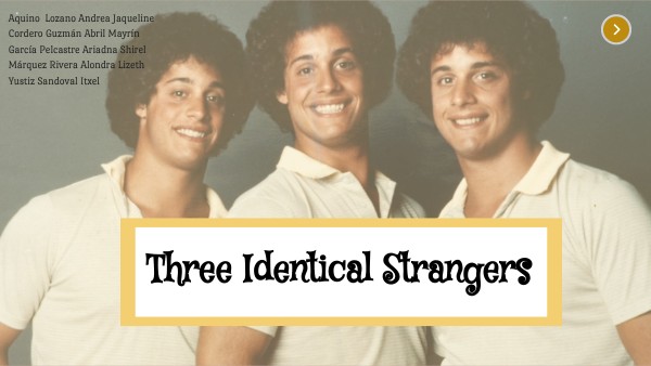 Three Identical Strangers | Genially