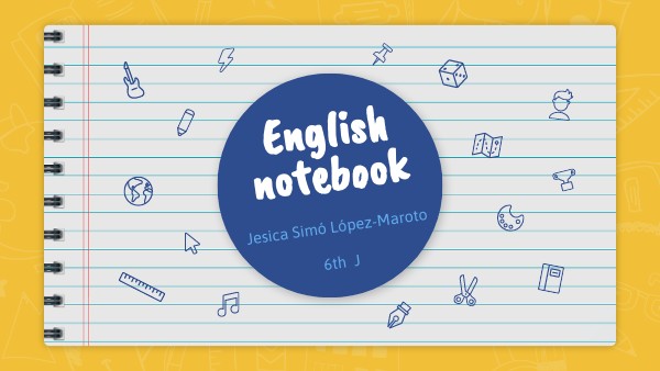 English notebook