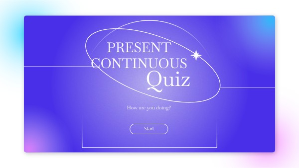 Present Continuous 3 | Genially