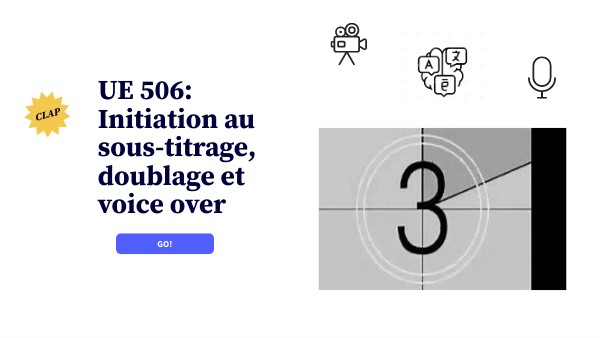 UE506 : Introduction