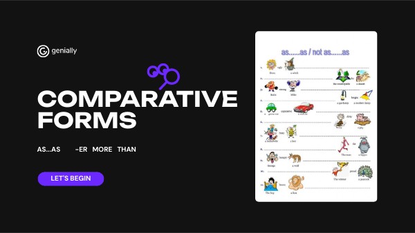 Presentation about comparative forms | Genially