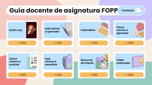 Guía docente de asignatura FOPP