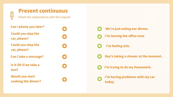 present continuous | Genially