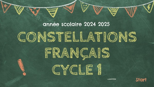 Constellations fr 24 25 cycle 1 | Genially