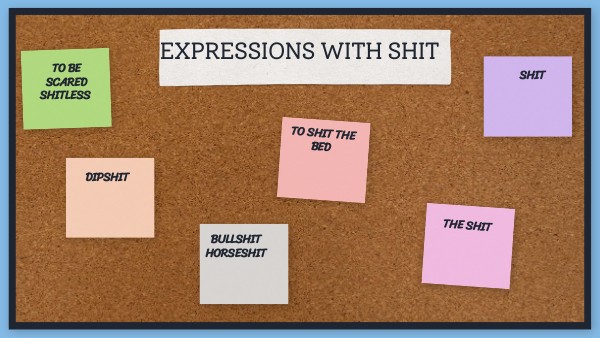 expessions with shit