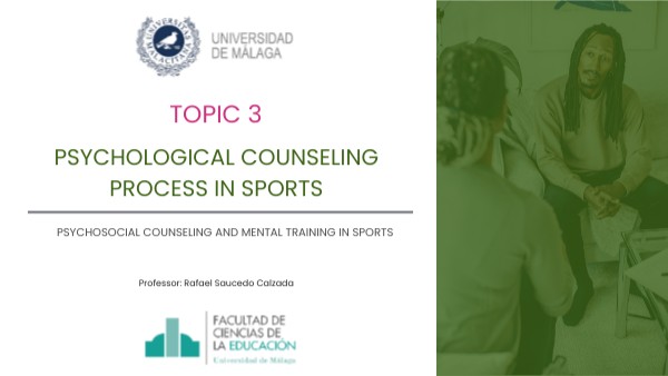 Topic 3 - Psychological Counseling Process | Genially