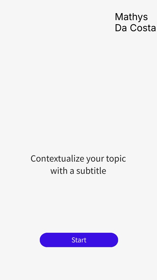 Présentation interactive basique mobile