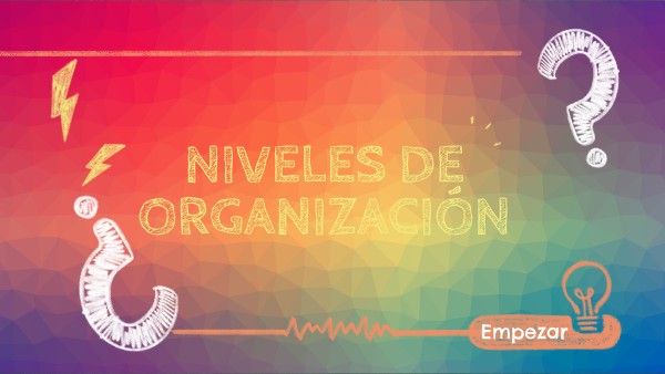 JUEGO NIVELES DE ORGANIZACIÓN | Genially