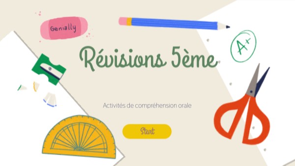 Copie - Back to School 5ème | Genially