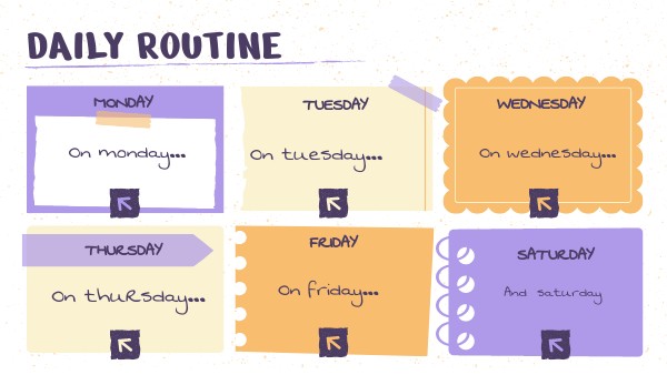 School Schedule | Genially