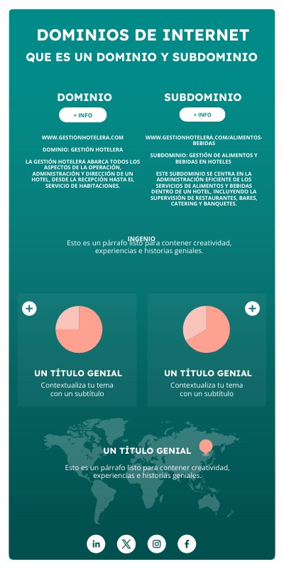 Infografía Dominios de Internet