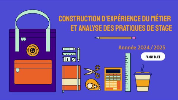 S2 M1 2024 - Construction d'expérience du métier | Genially