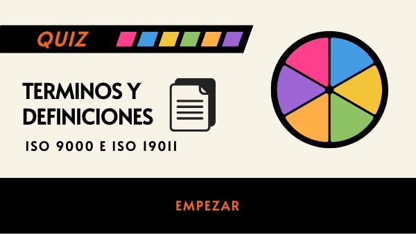 Quiz Términos y Definiciones ISO 9000 Y 19011
