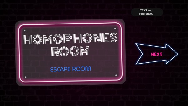 Homophone escape room | Genially