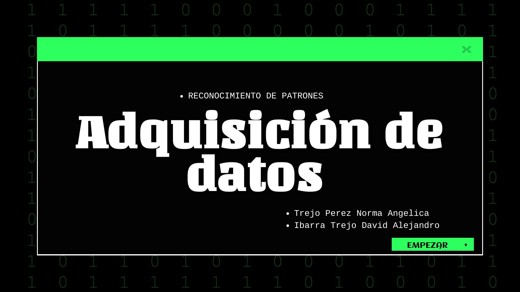 Adquisicion de datos | Genially