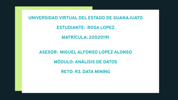 R3. Data mining