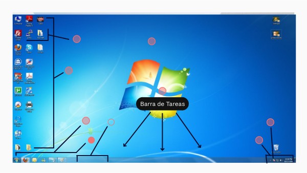 Imagen interactiva ambiente de trabajo Microsoft Windows