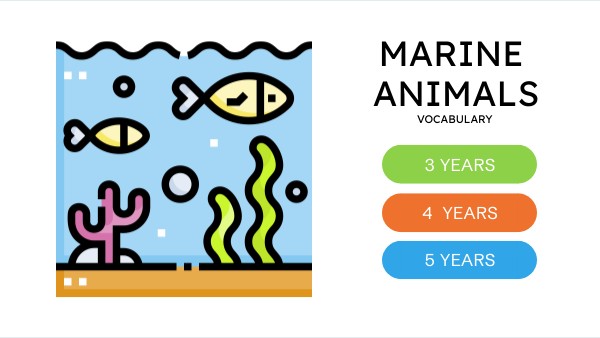 Marine animals Vocabulary | Genially