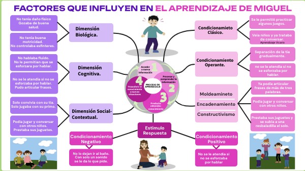 FACTORES QUE INFLUYEN EN EL APRENDIZAJE DE MIGUEL | Genially