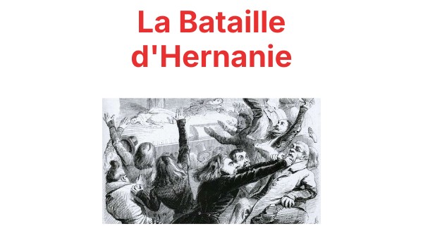 La bataille d'Hernani