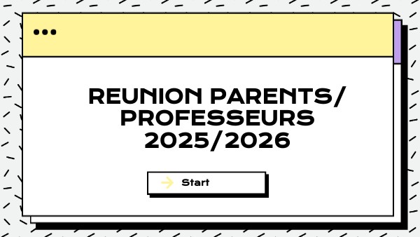 Réunion parents/professeurs 2024/25 | Genially