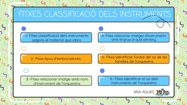 FITXES CLASSIFICACIÓ INSTRUMENTS I ORQUESTRA