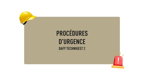 Procédures d'urgence