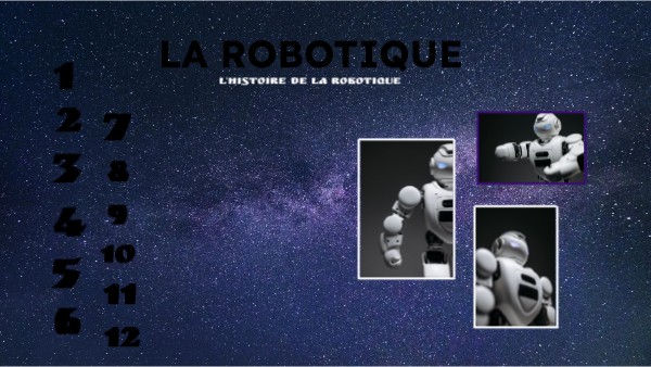 Histoire de la robotique diaporama | Genially