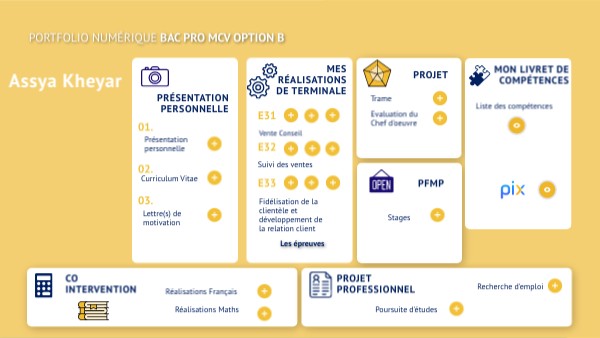 Portfolio - Bac pro MCV | Genially