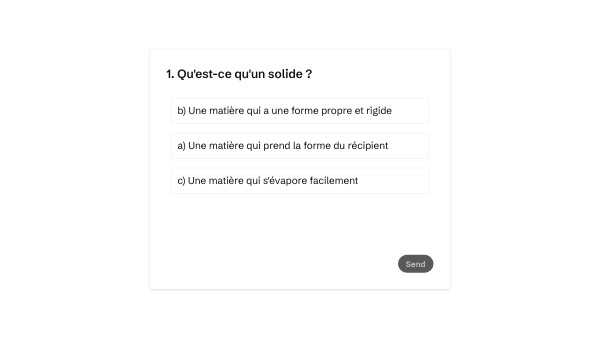Quiz : La matière dans tous ses états (5ème NIVEAU FACILE)