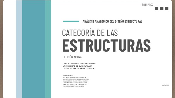 03 - CATEGORIA DE LAS ESTRUCTURAS - SECCION ACTIVA | Genially