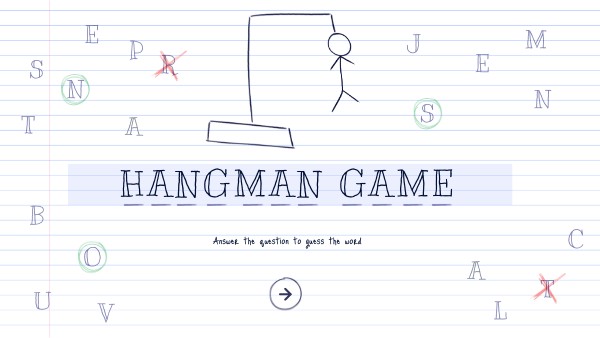 Hangman Game Present Simple | Genially