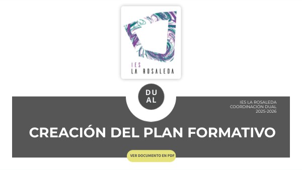 CREACIÓN DEL PLAN FORMATIVO | Genially