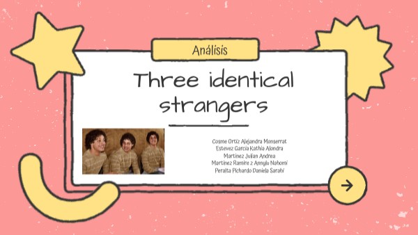 presentación Three identical strangers