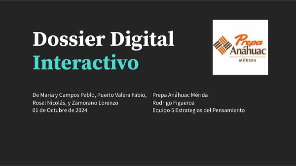 Dossier Interactivo Básico | Genially
