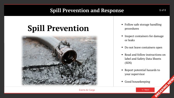 Spill Prevention and Response