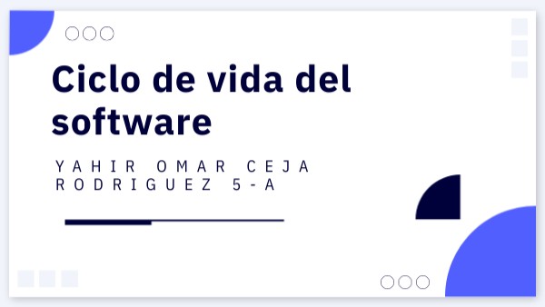 Ciclo de vida del software